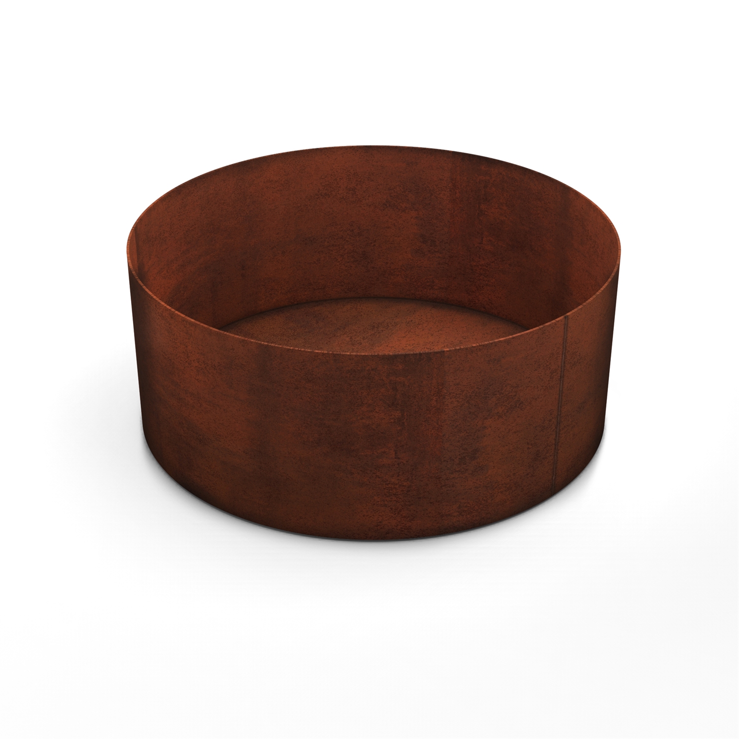 Rundt højbed i jern der ruster | Rusten højbed på mål